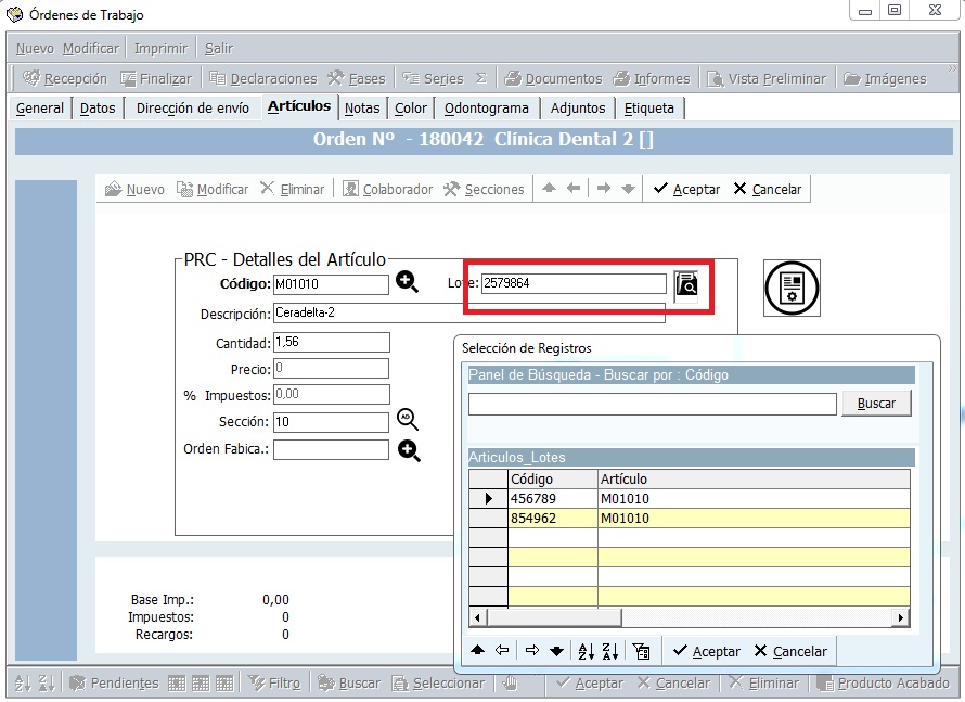 Lotes de Materiales – blog protechnosoftware .com